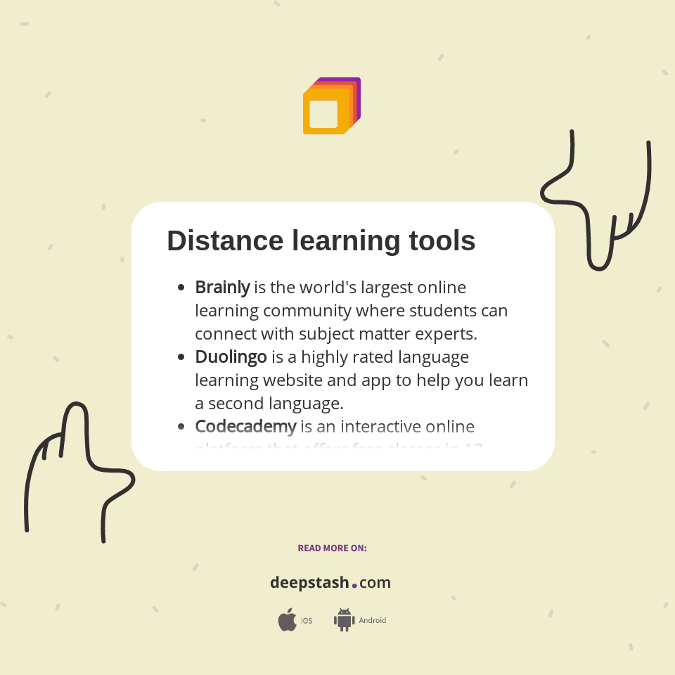 Distance learning tools - Deepstash