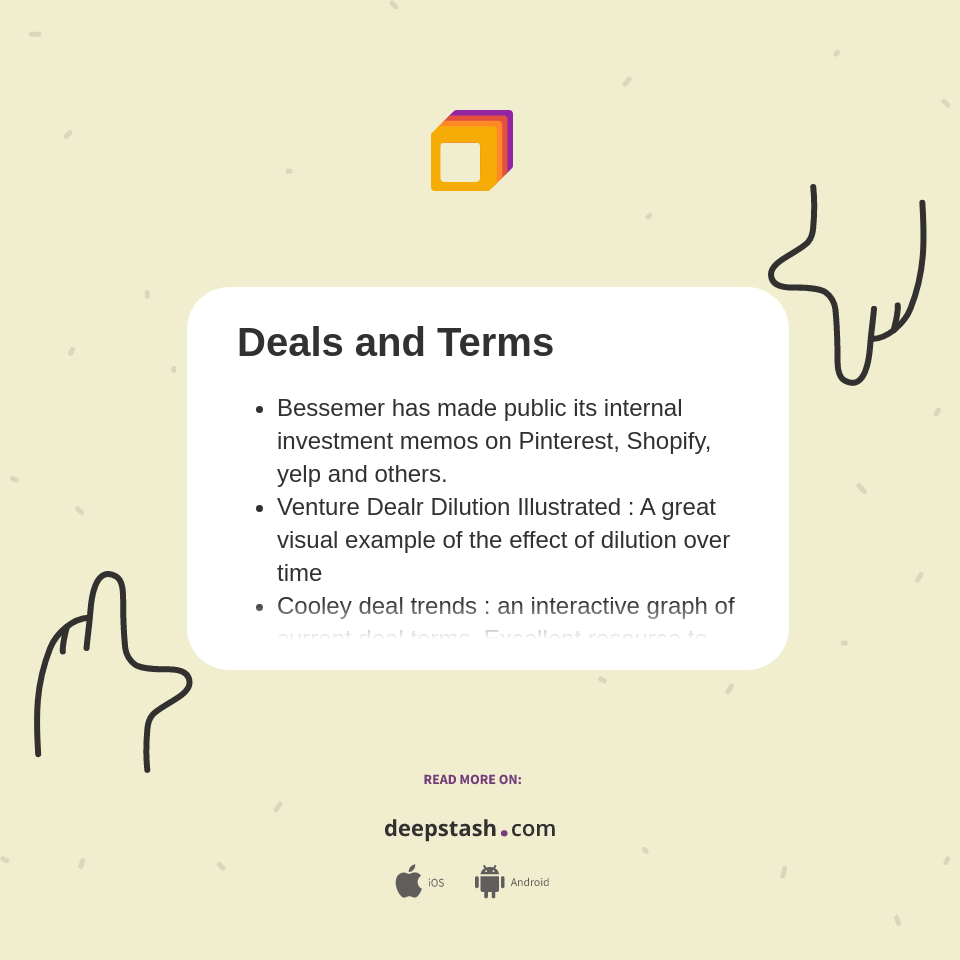 Deals and Terms - Deepstash