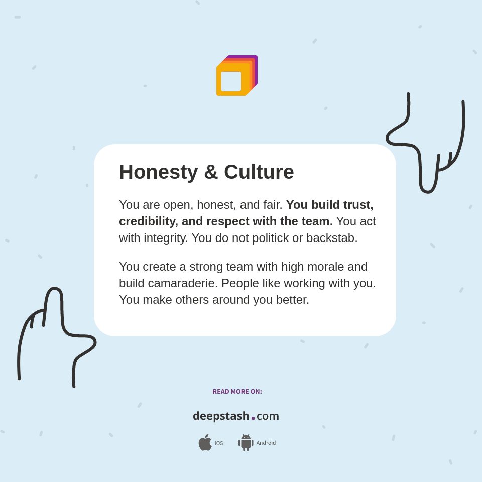 Honesty & Culture - Deepstash