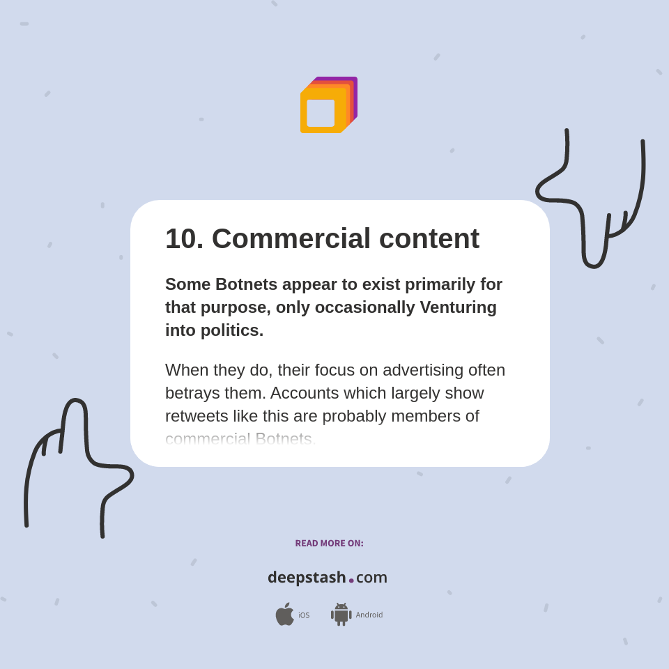 10. Commercial content - Deepstash
