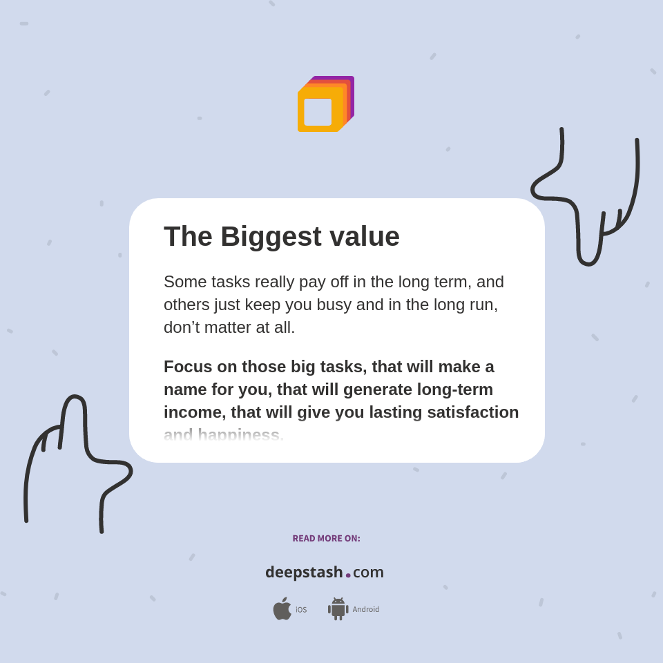 The Biggest value - Deepstash