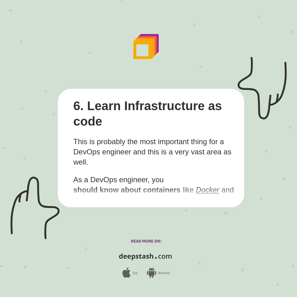 6. Learn Infrastructure as code - Deepstash