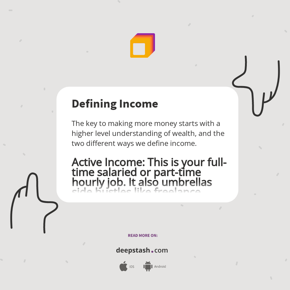Defining Income - Deepstash