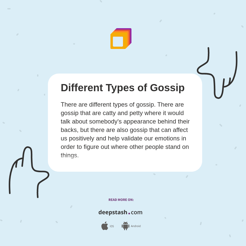 Different Types of Gossip - Deepstash