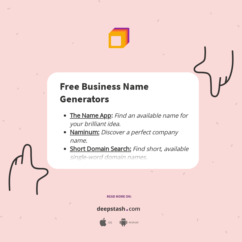 Free Business Name Generators - Deepstash