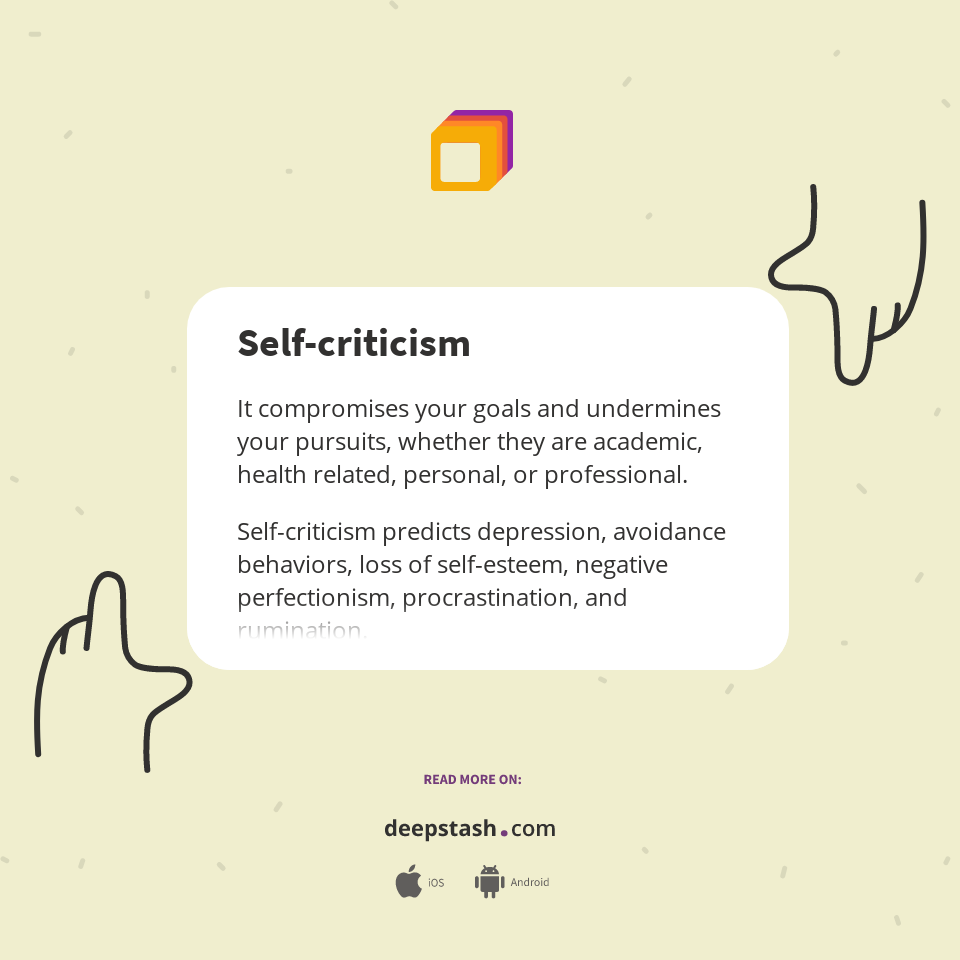 Self-criticism - Deepstash