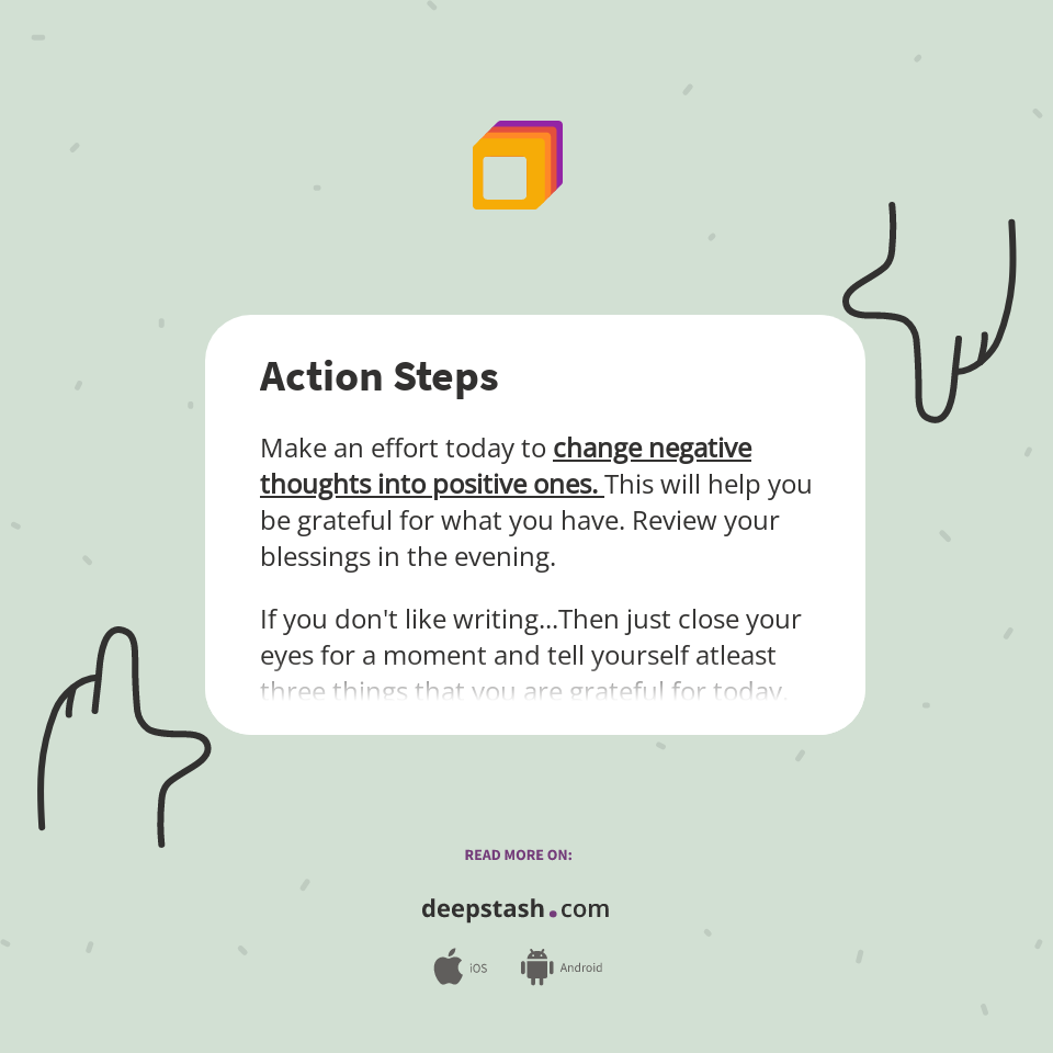 Action Steps - Deepstash