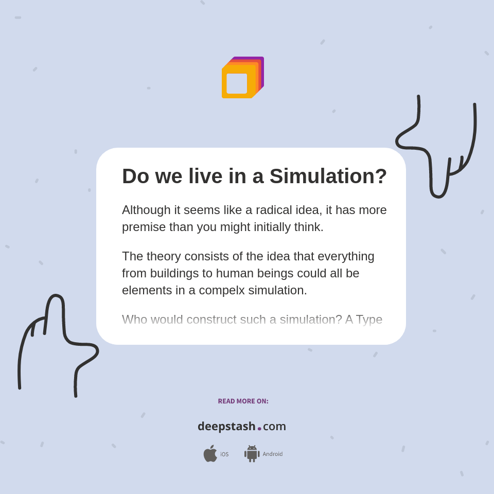 Do we live in a Simulation? - Deepstash