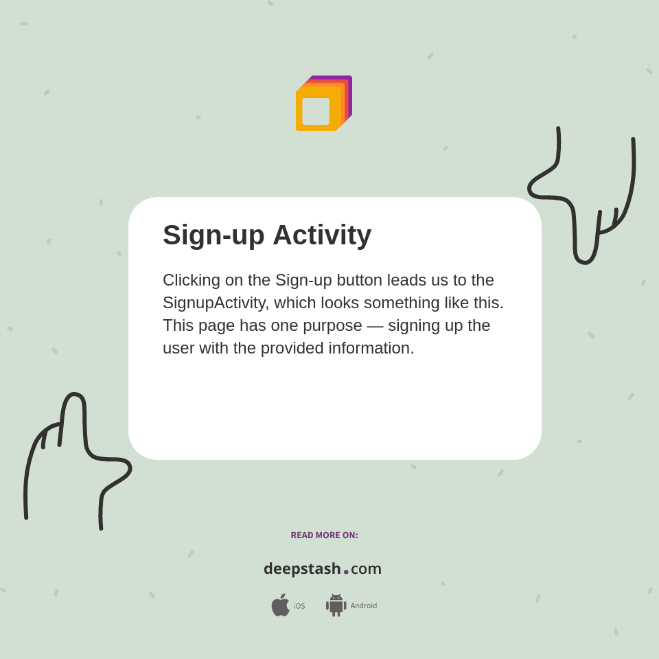 Sign-up Activity - Deepstash