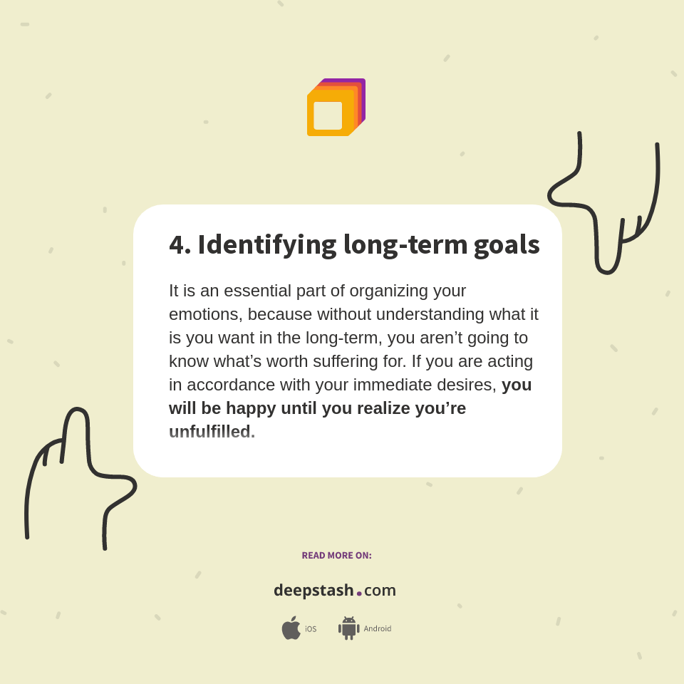 4. Identifying long-term goals - Deepstash