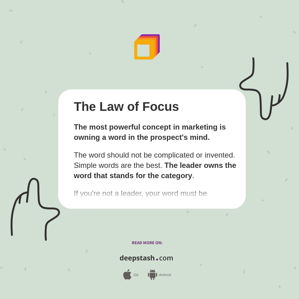 The Law of Focus - Deepstash