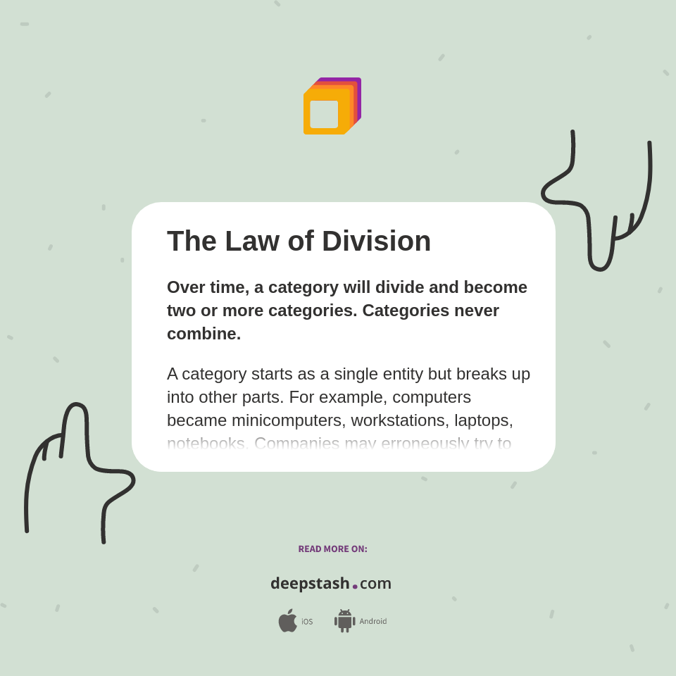 The Law of Division - Deepstash