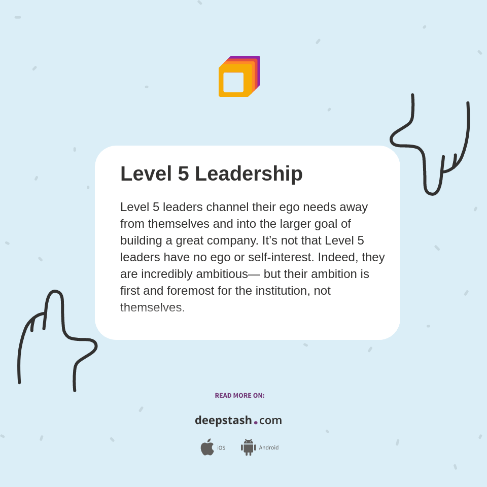 Level 5 Leadership Deepstash