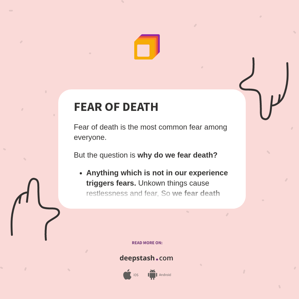 FEAR OF DEATH - Deepstash