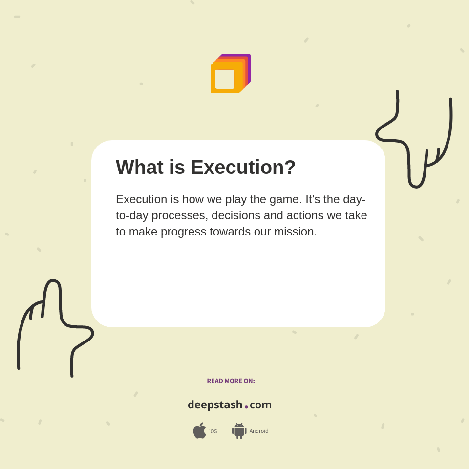 What is Execution? - Deepstash