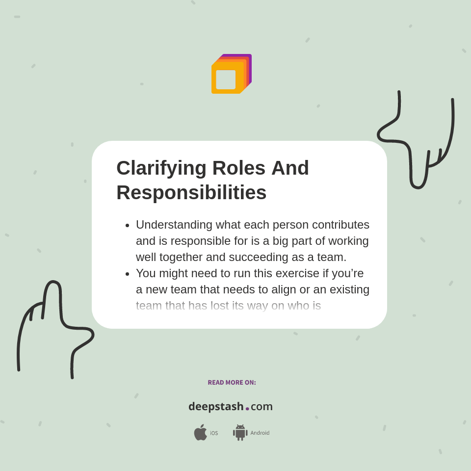 Clarifying Roles And Responsibilities - Deepstash