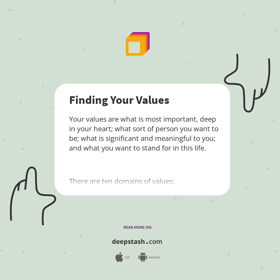 Finding Your Values - Deepstash