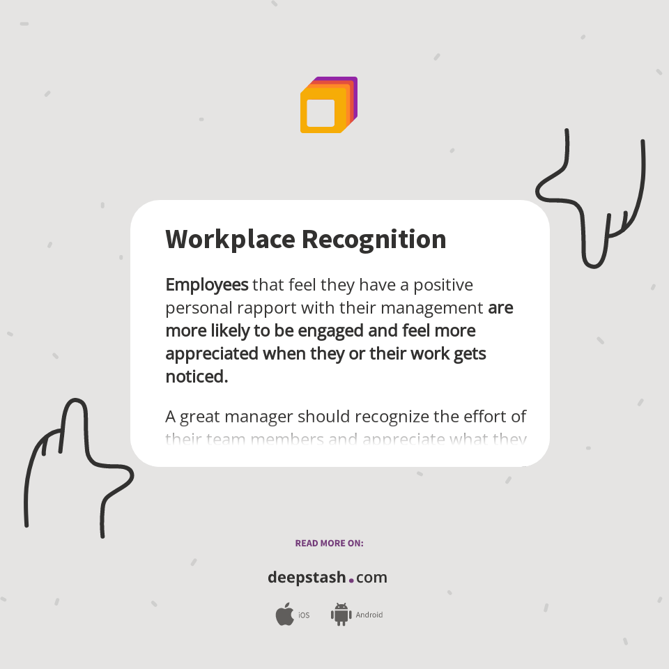 Workplace Recognition - Deepstash