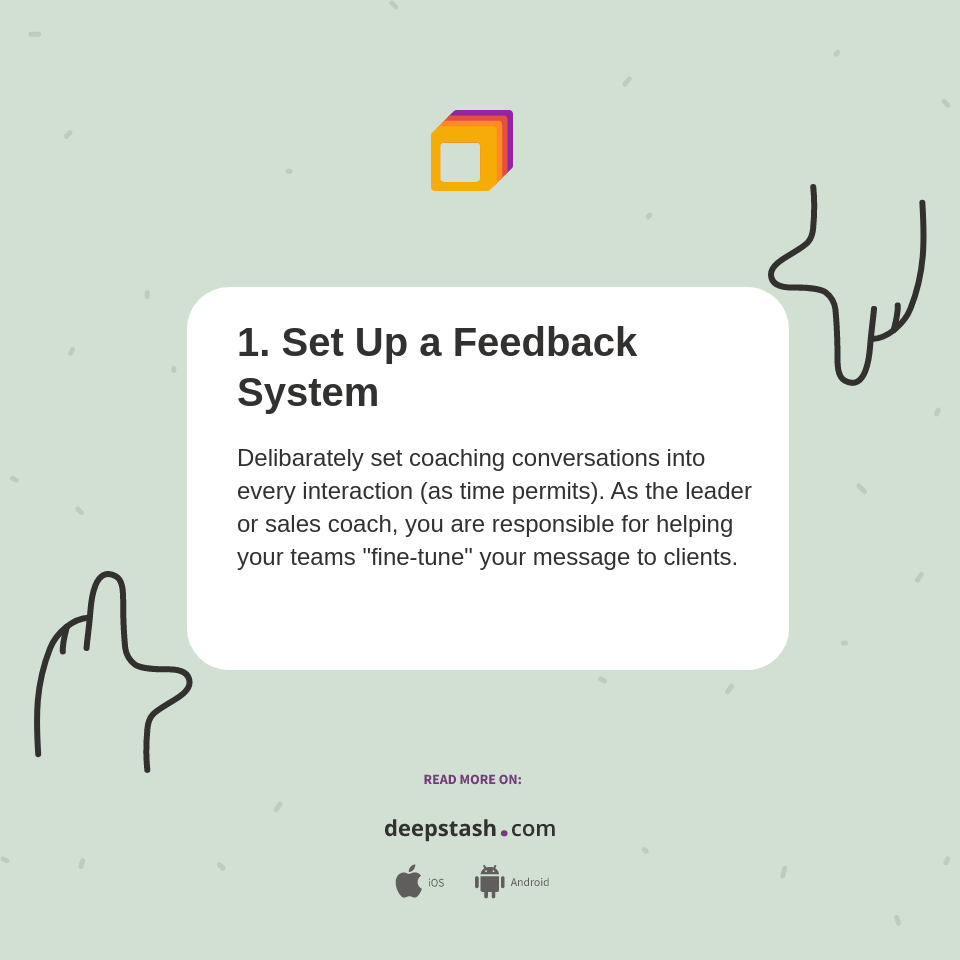 1. Set Up a Feedback System - Deepstash