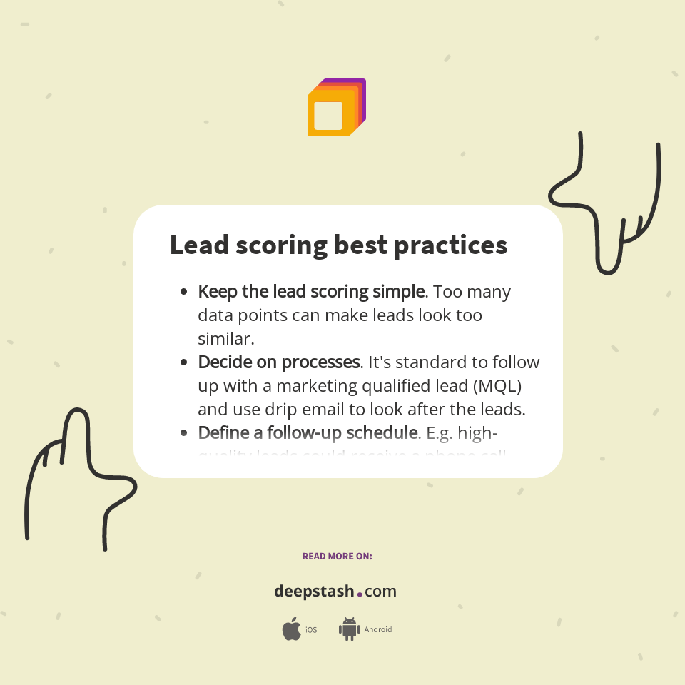 Lead scoring best practices - Deepstash