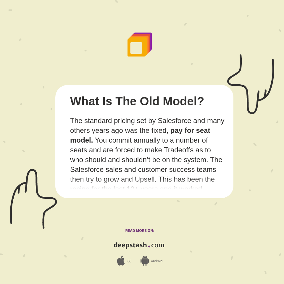 What Is The Old Model? - Deepstash
