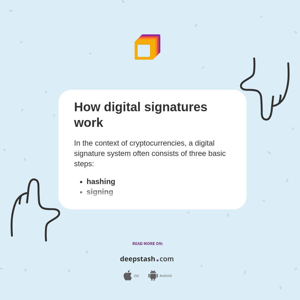 How digital signatures work - Deepstash