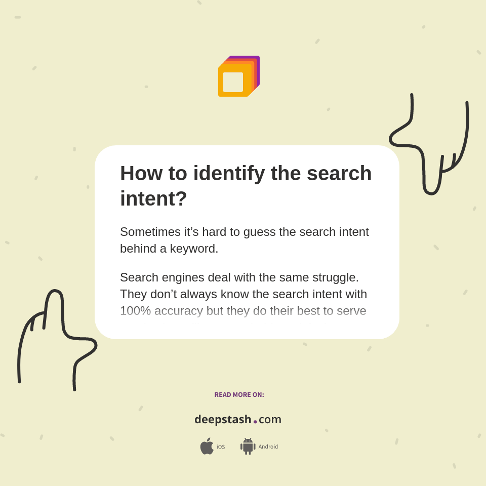 How to identify the search intent? - Deepstash