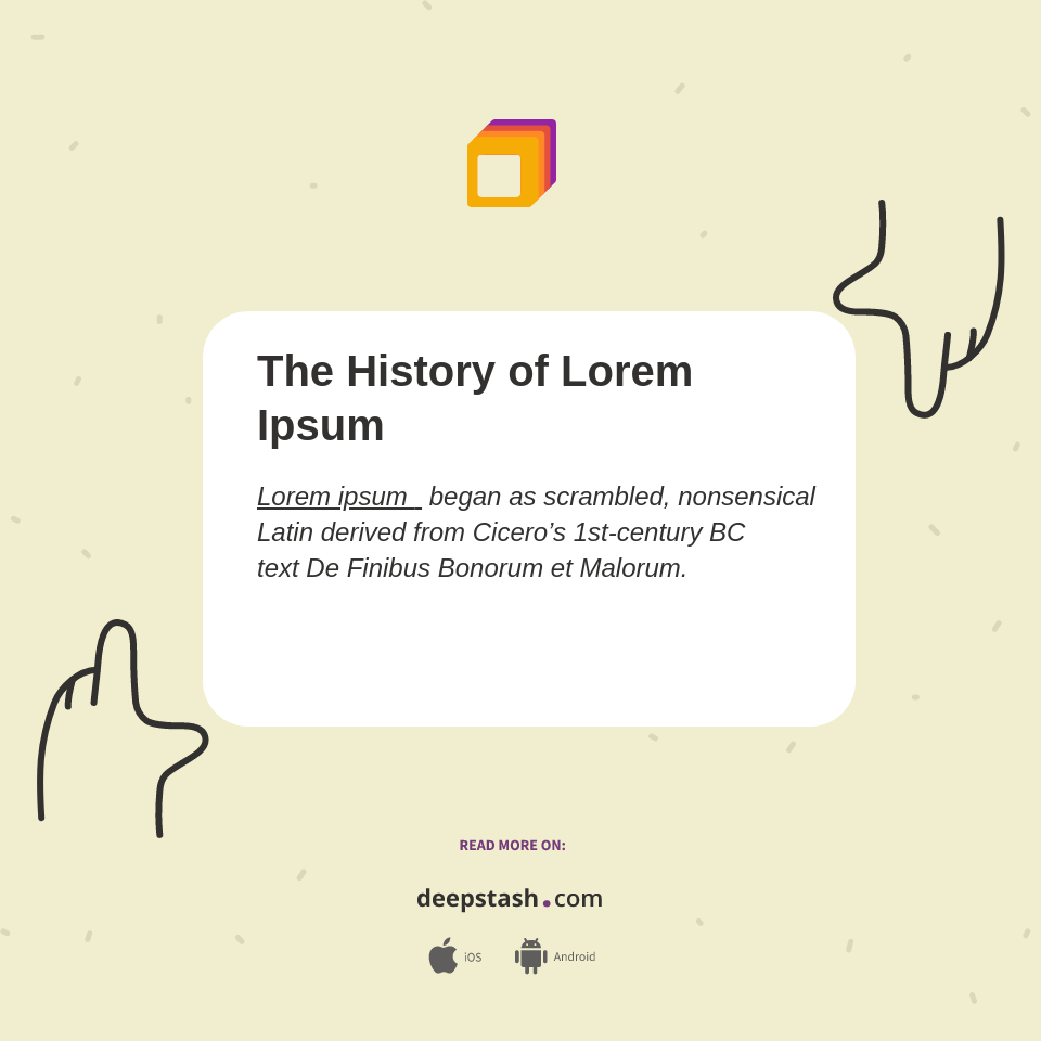 The History of Lorem Ipsum - Deepstash