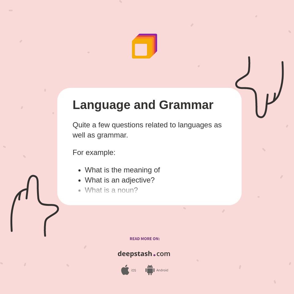 Language and Grammar - Deepstash