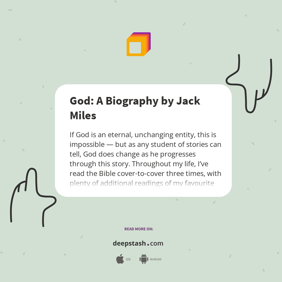 God: A Biography by Jack Miles - Deepstash