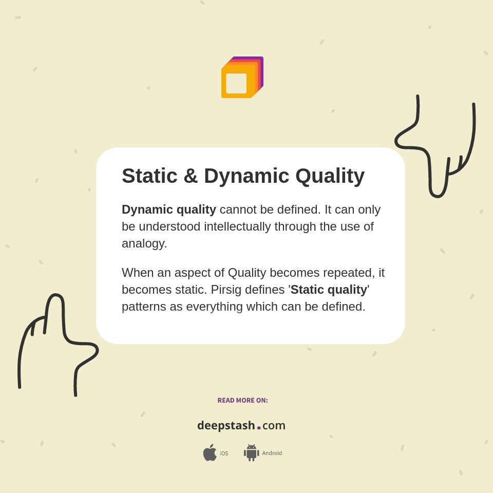 Static & Dynamic Quality - Deepstash