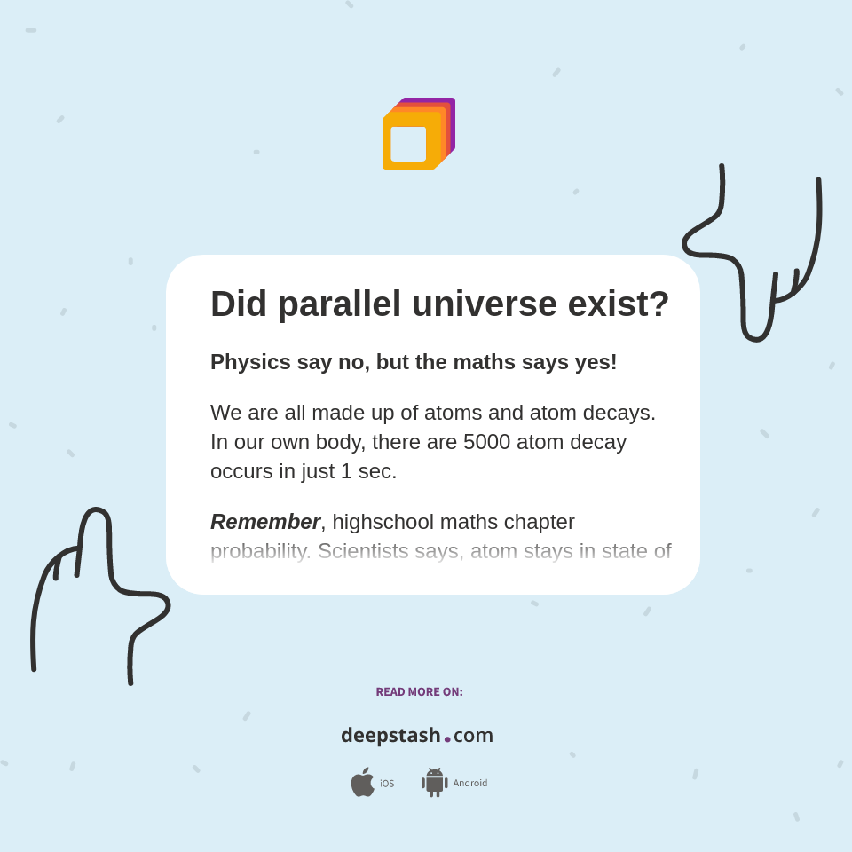 Did parallel universe exist? - Deepstash