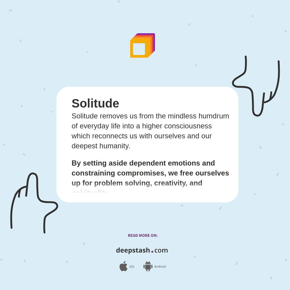 Solitude - Deepstash