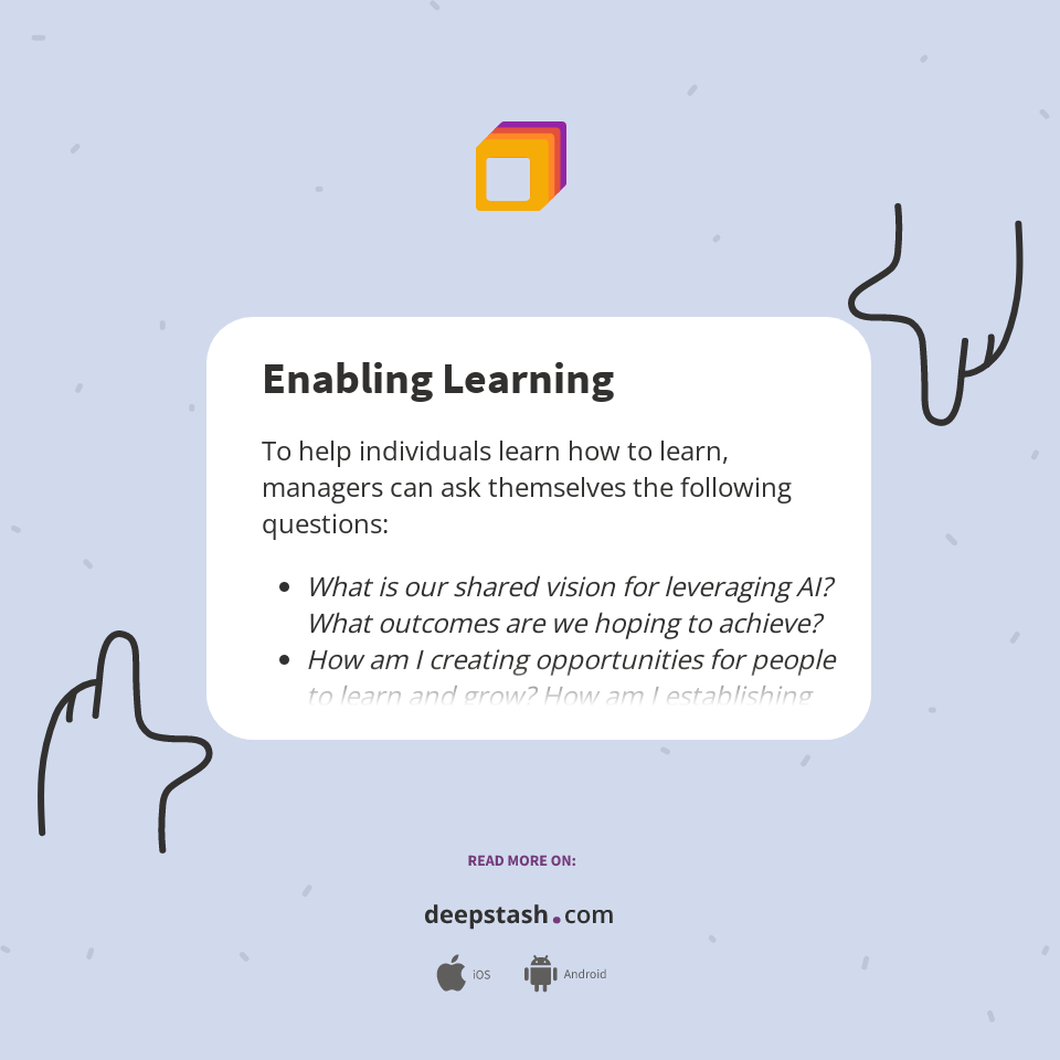 Enabling Learning - Deepstash