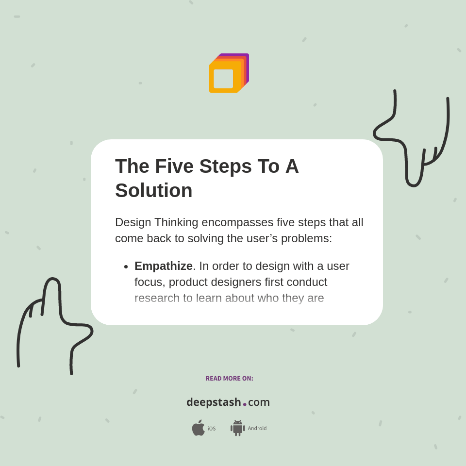 The Five Steps To A Solution - Deepstash