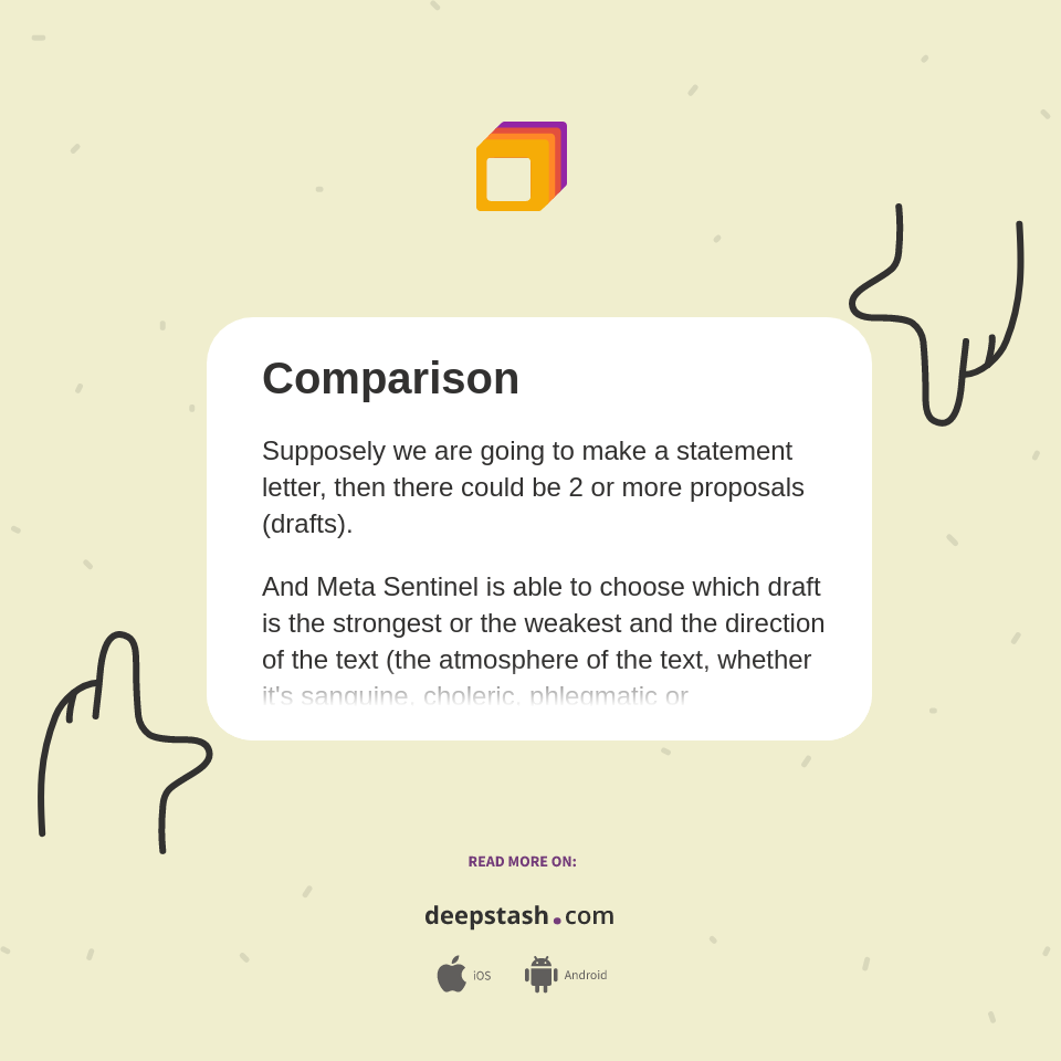 Comparison - Deepstash