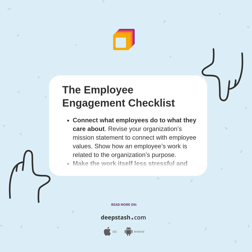 The Employee Engagement Checklist - Deepstash
