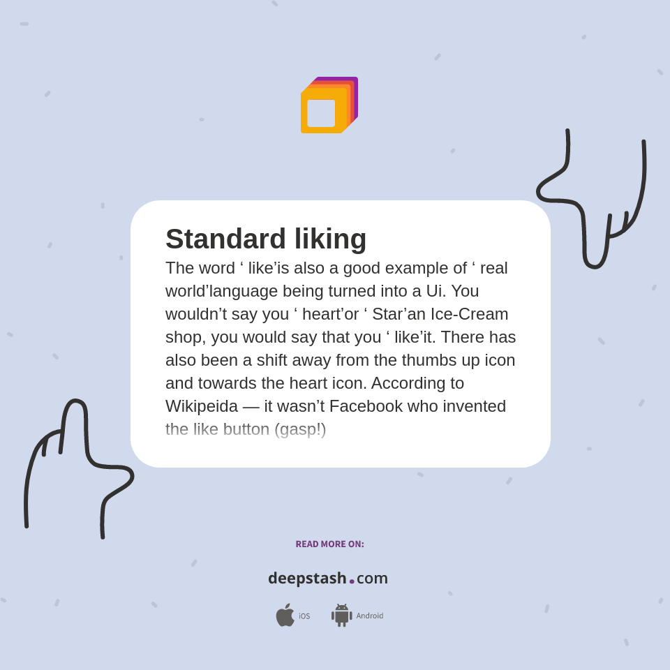 Standard liking - Deepstash