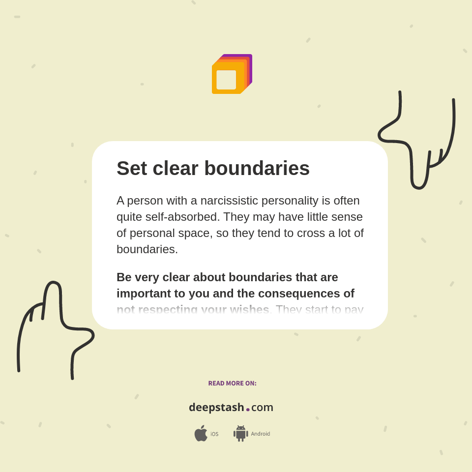 Set clear boundaries - Deepstash