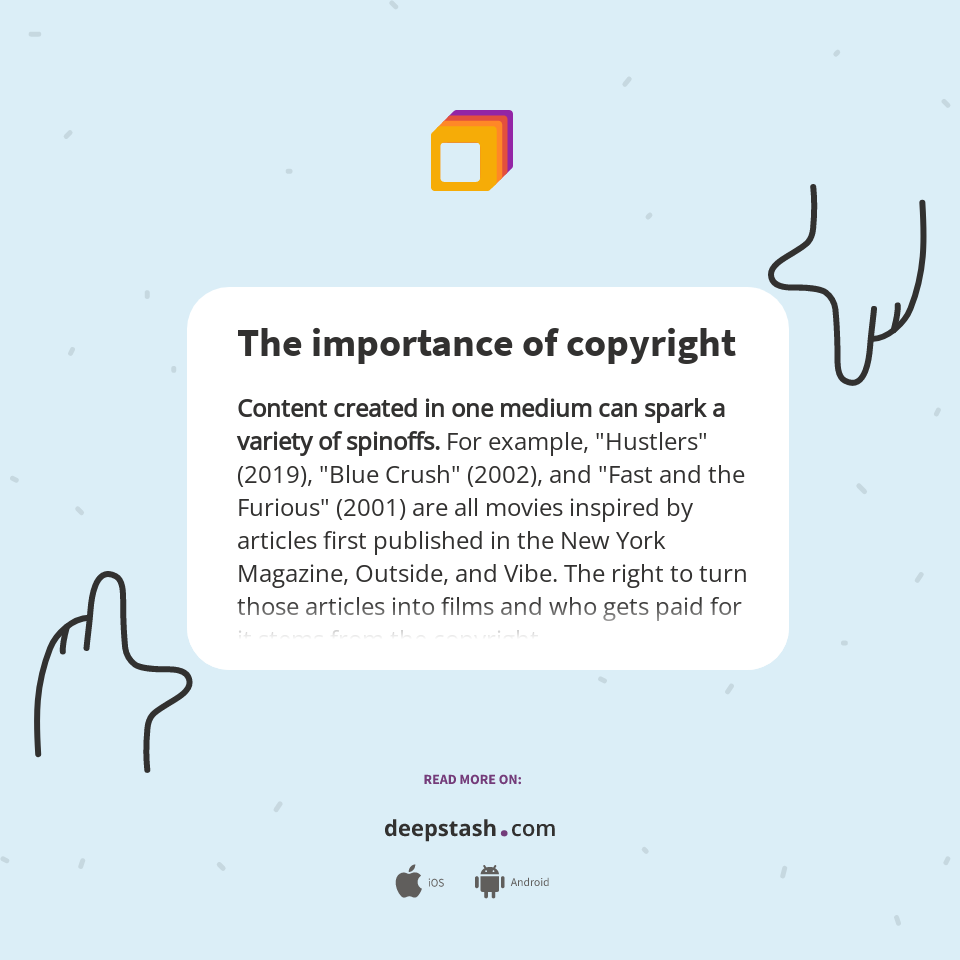 The importance of copyright - Deepstash