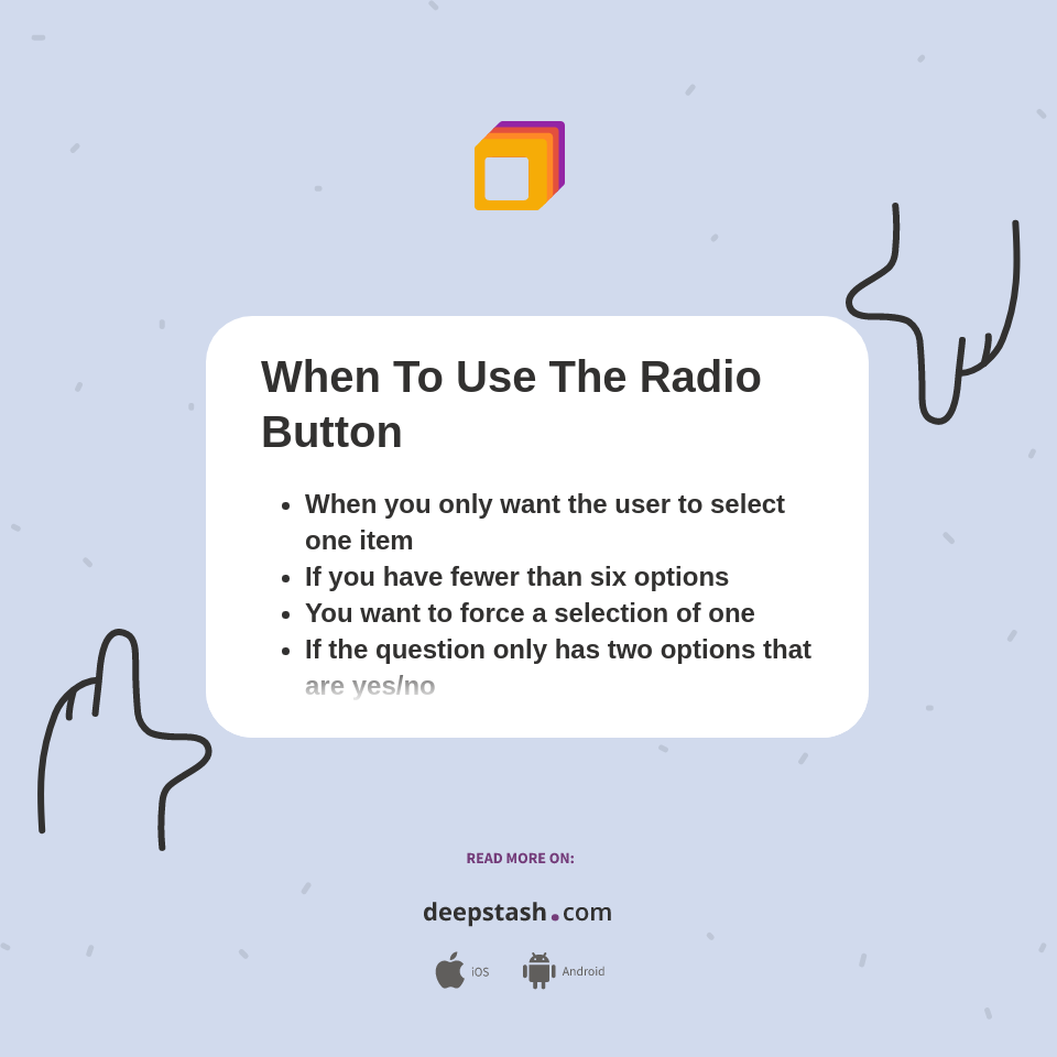 When To Use The Radio Button - Deepstash