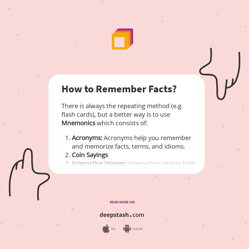 How To Remember Facts Deepstash How To Remember Facts Deepstash