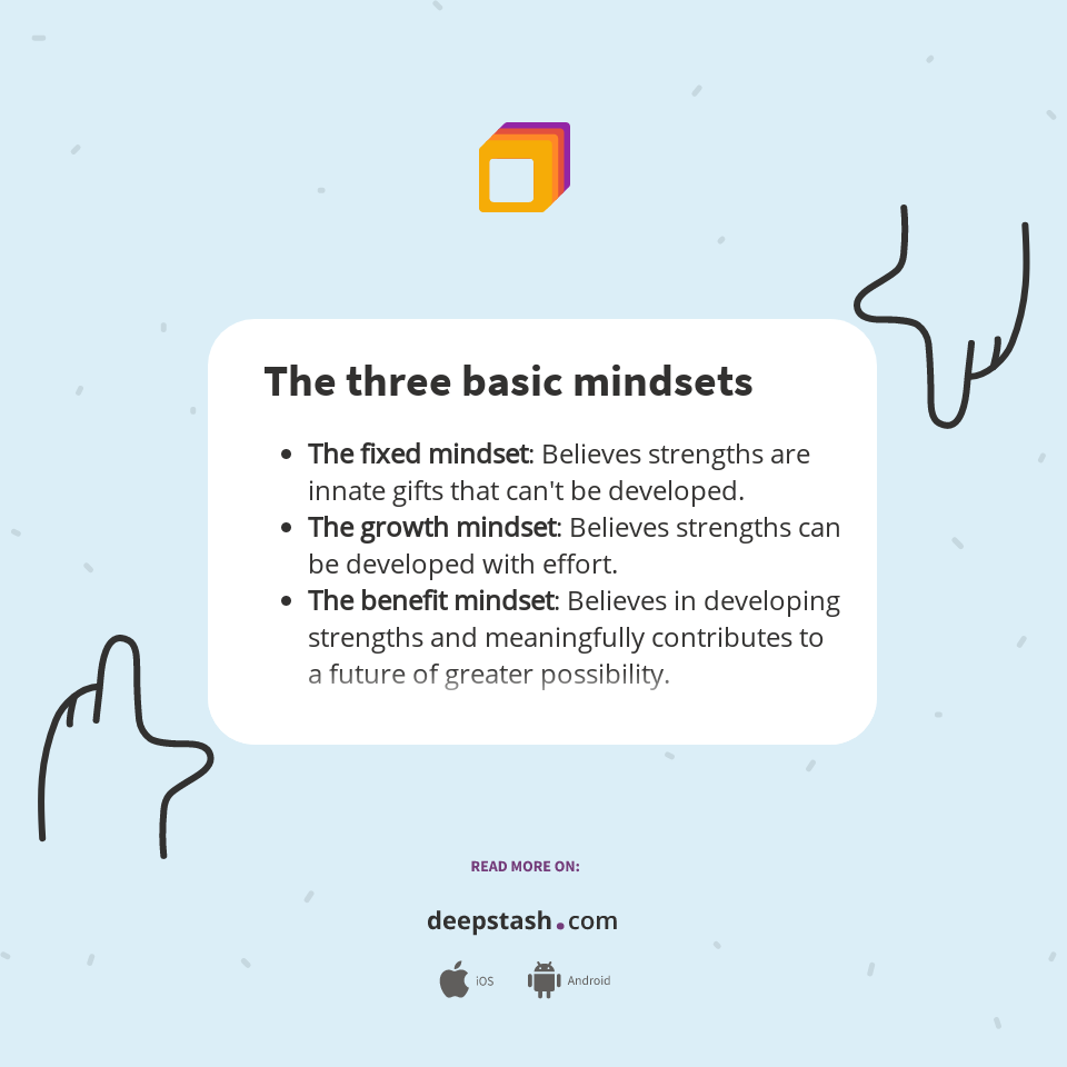 The three basic mindsets - Deepstash