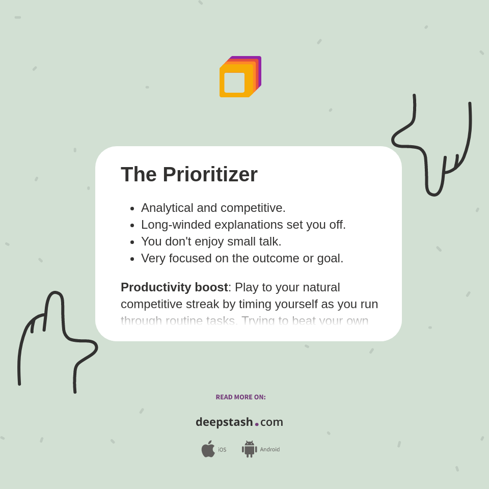 The Prioritizer - Deepstash