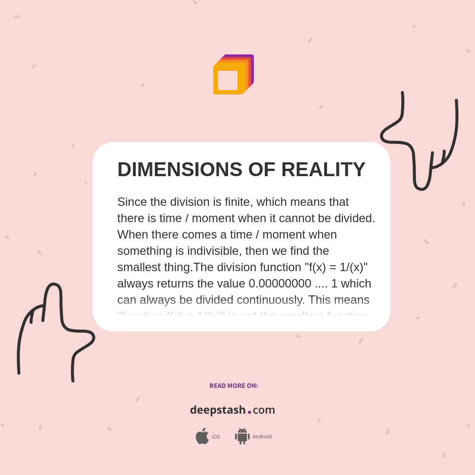 DIMENSIONS OF REALITY - Deepstash