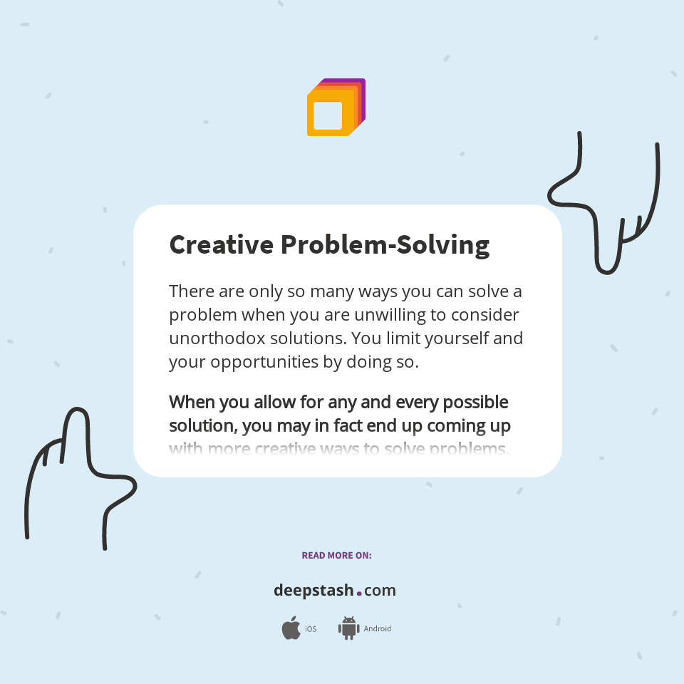 Creative Problem Solving Deepstash