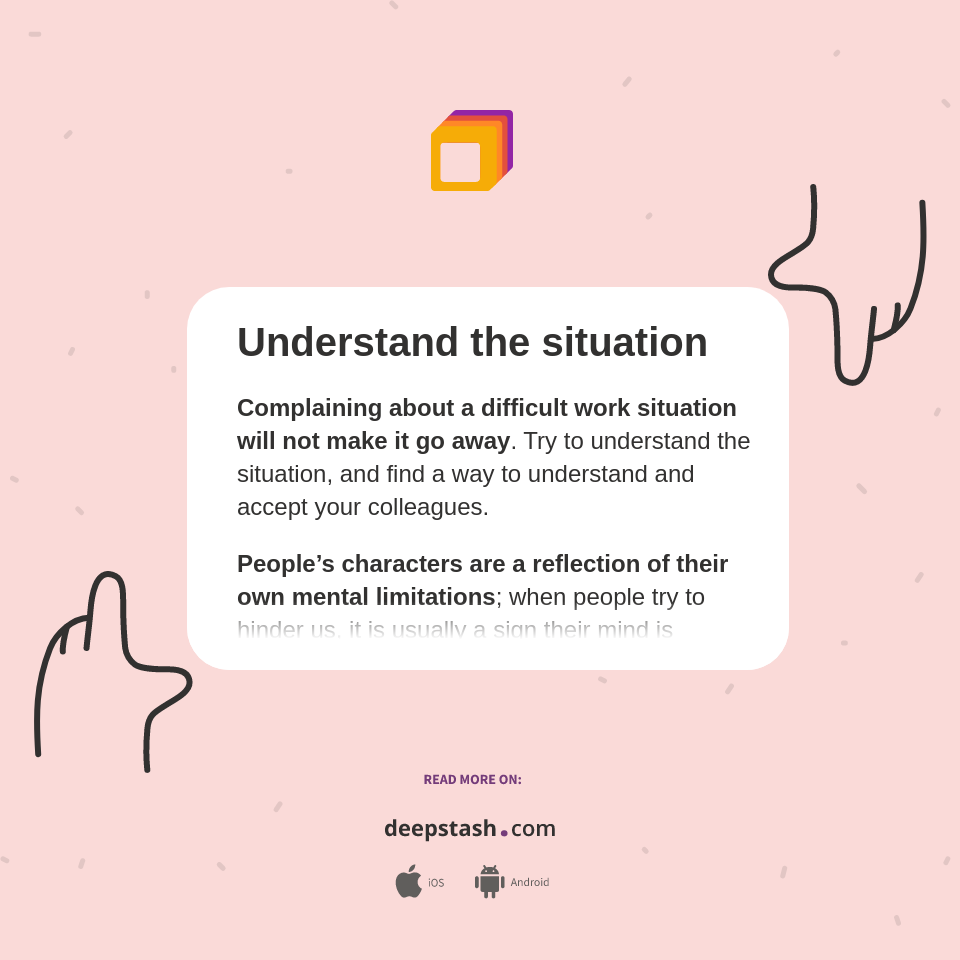 Understand the situation - Deepstash