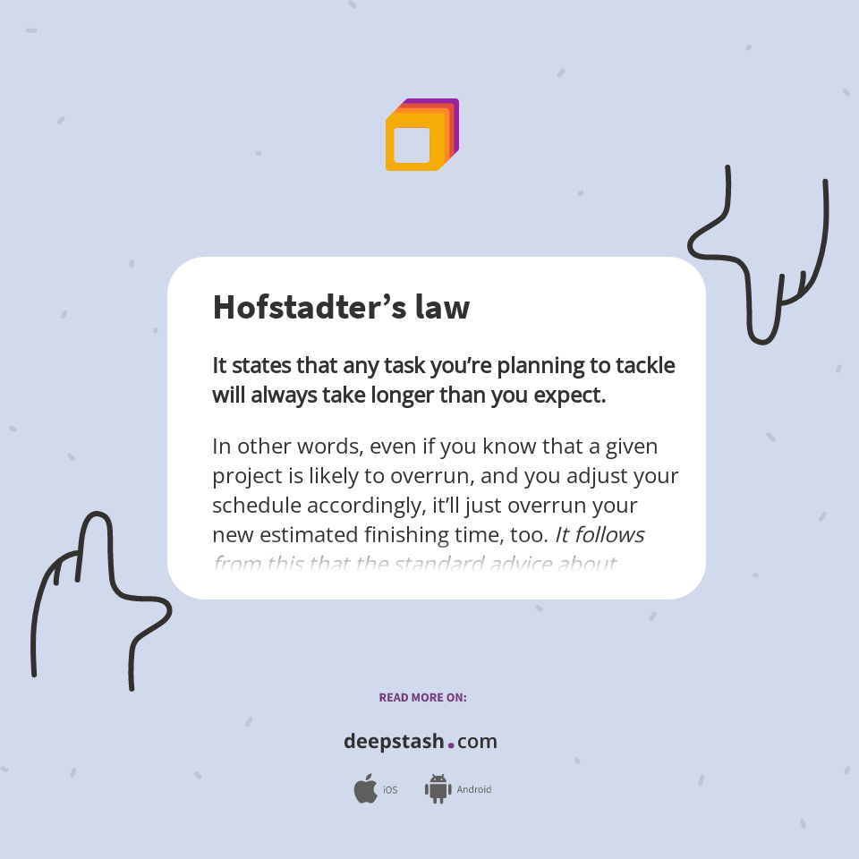 Hofstadter’s law - Deepstash
