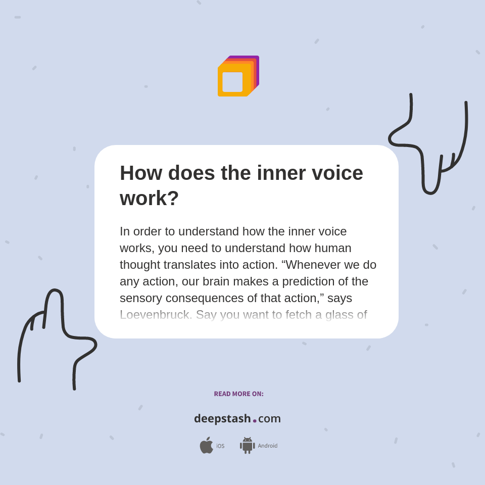 How does the inner voice work? - Deepstash