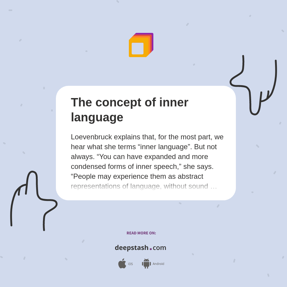 The concept of inner language - Deepstash